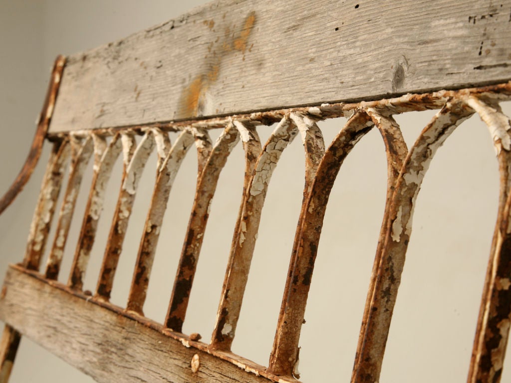 c.1920 English Garden Bench with Gothic Design at 1stDibs