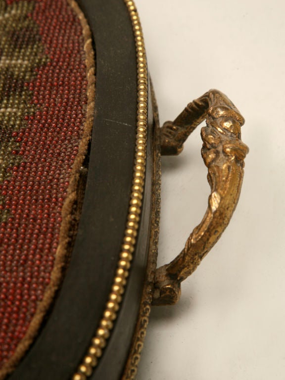 c.1880 English Hand-beaded Tea Trivet/Tray at 1stDibs