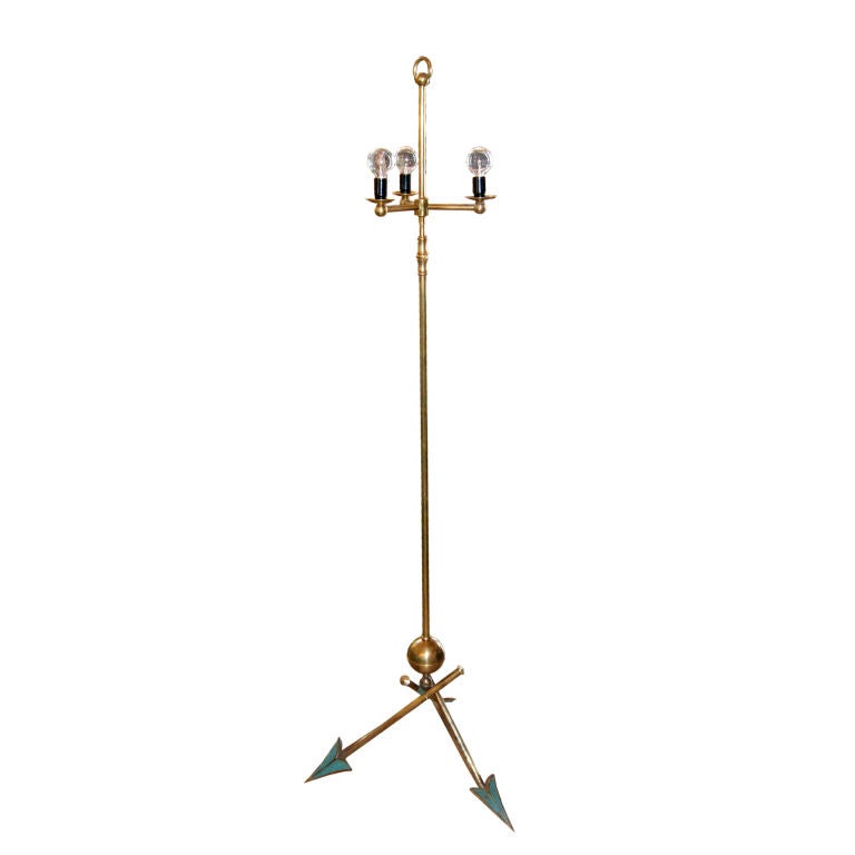 Midcentury Italian Double Gooseneck Floor Lamp, 1950s at 1stDibs | mid ...