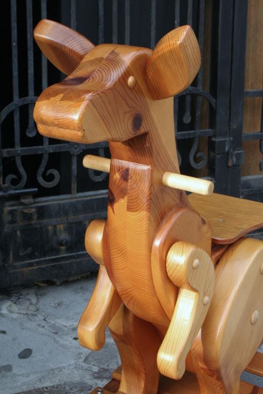 Hand Made Childrens Rocking Kangaroo at 1stDibs