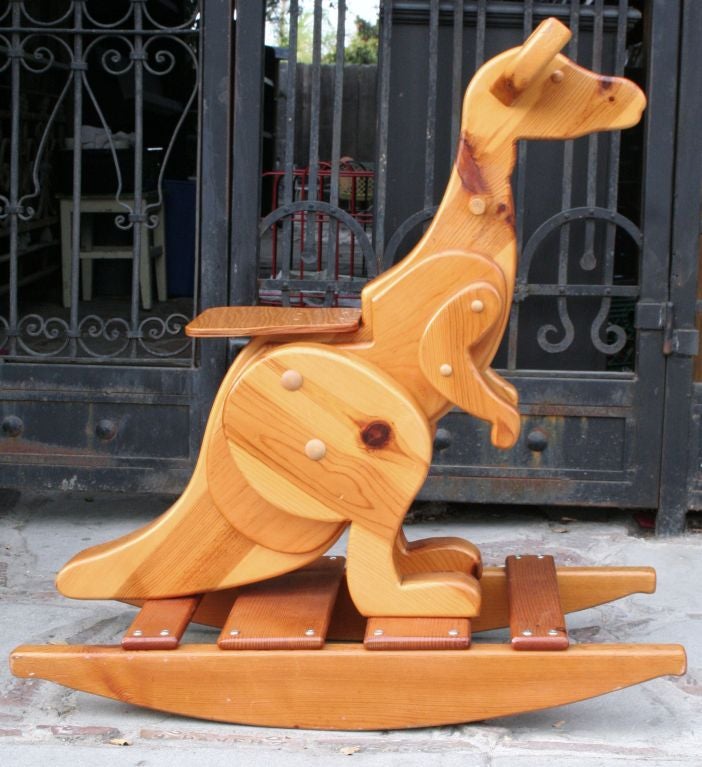 Hand Made Childrens Rocking Kangaroo at 1stDibs