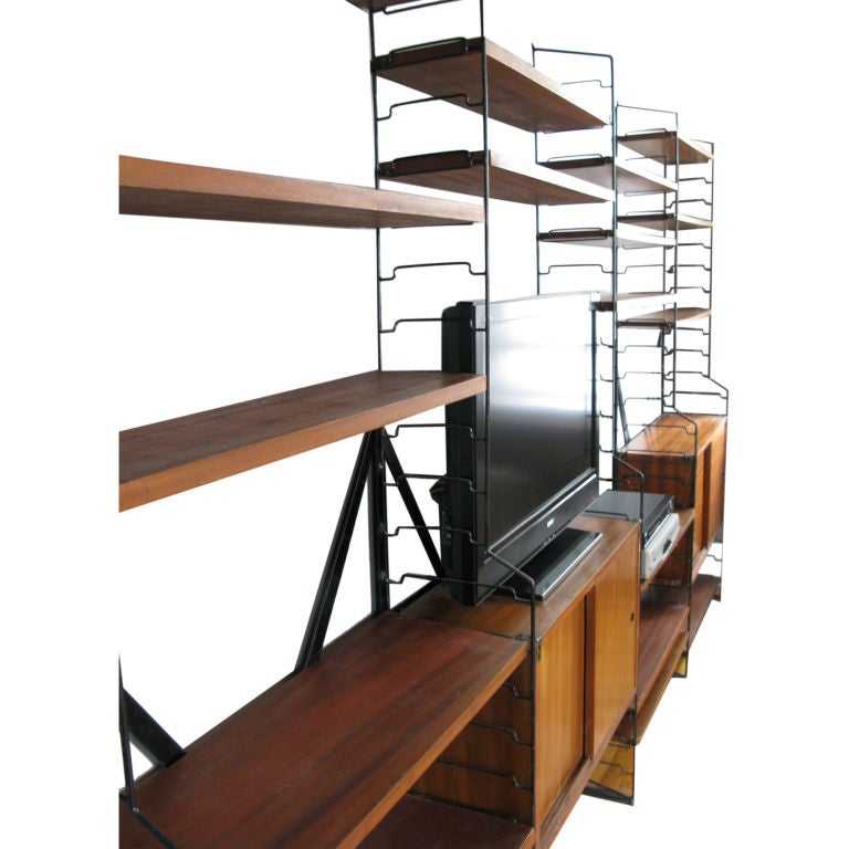 Mid-Century Italian Wall System at 1stDibs