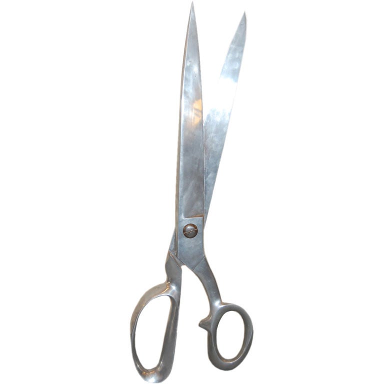 Giant Aluminum Advertising Scissors at 1stDibs