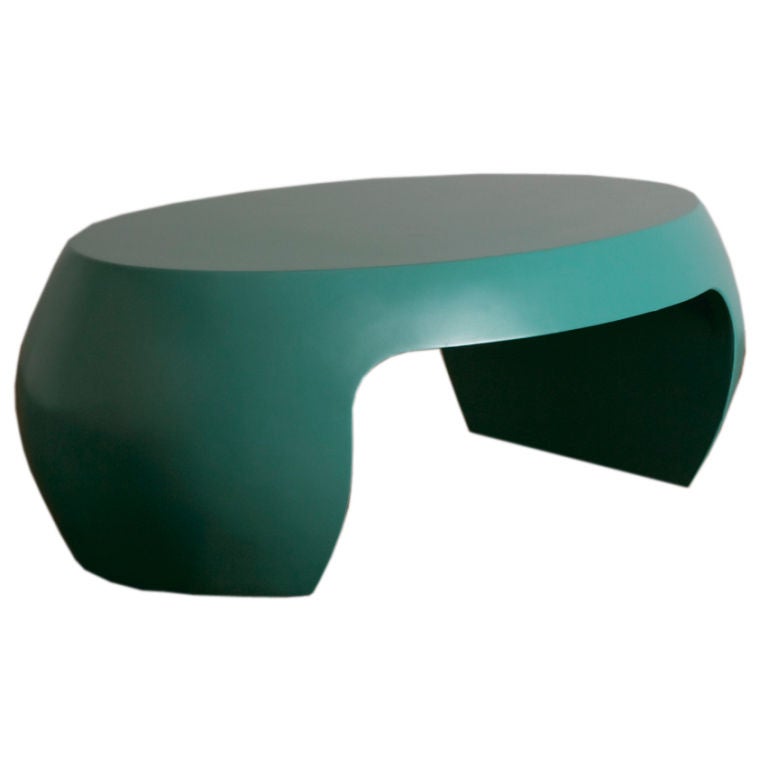 A Pair Oval Turquoise Coffee Tables at 1stDibs