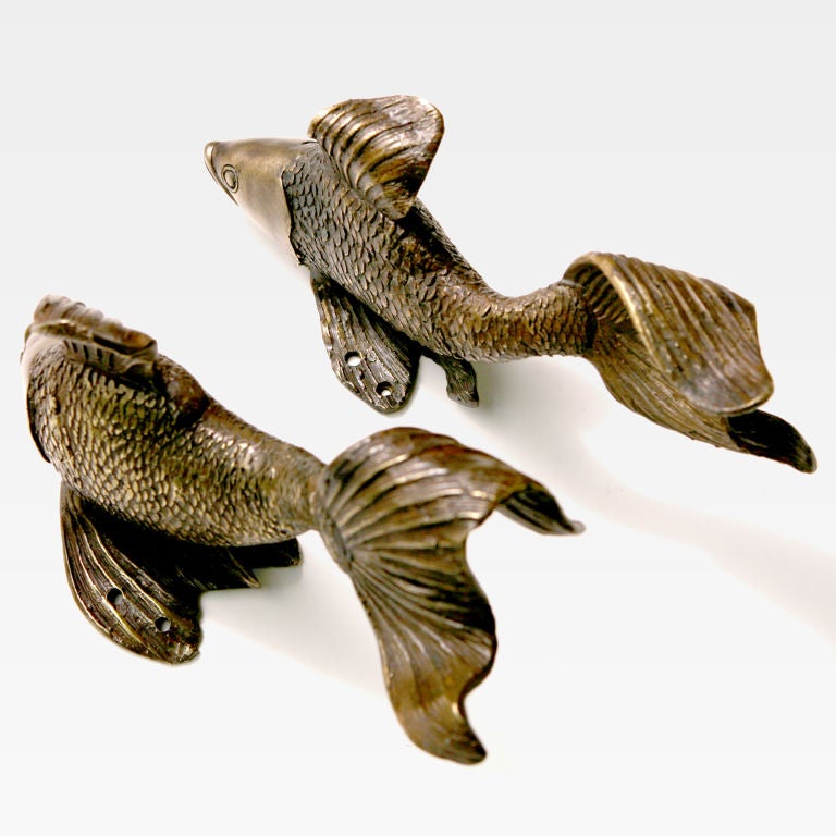 ANGEL FISH DOOR HANDLES at 1stDibs