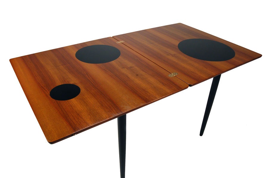 Expanding Danish Card Table at 1stDibs