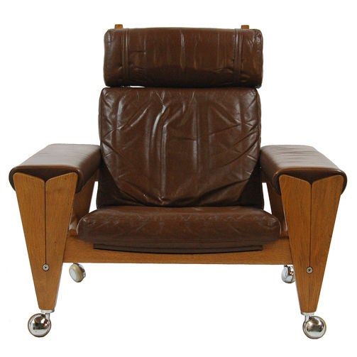 High Back Easy Chair by Hans Wegner at 1stDibs