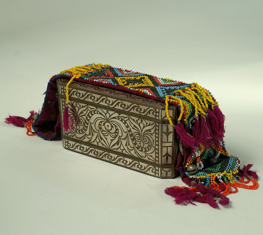 Antique Silver Inlaid Betel Nut Box at 1stDibs