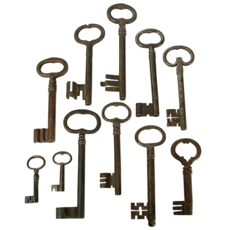 18th Century Barrel Key Collection at 1stDibs