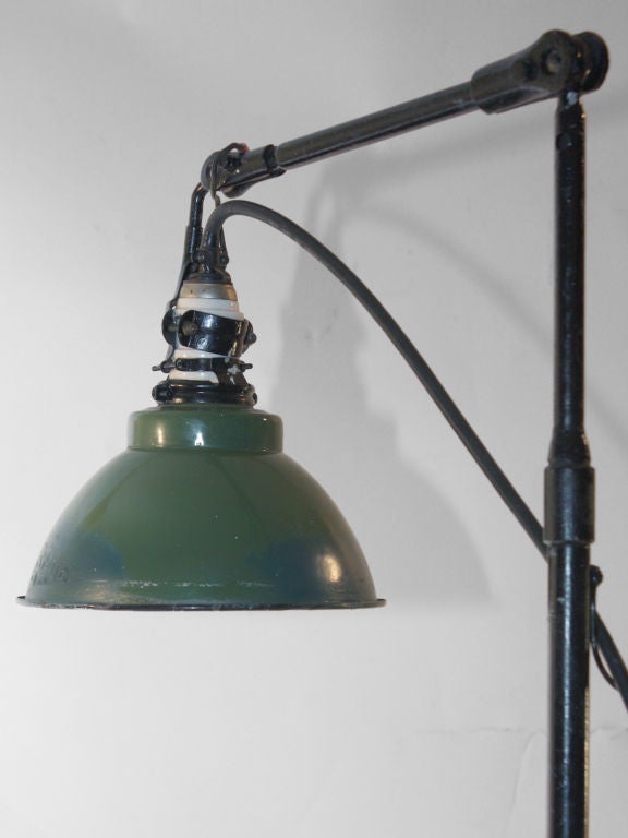 Industrial Adjustable Work Task Floor lamp at 1stDibs