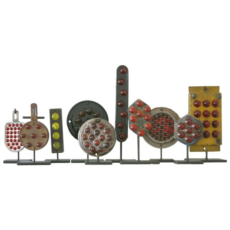 Collection of Ten Glass Marble Reflectors at 1stDibs