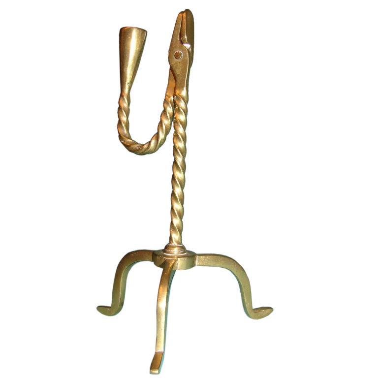 English 18th century brass rush stick at 1stDibs
