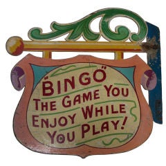 Bingo Sign at 1stDibs