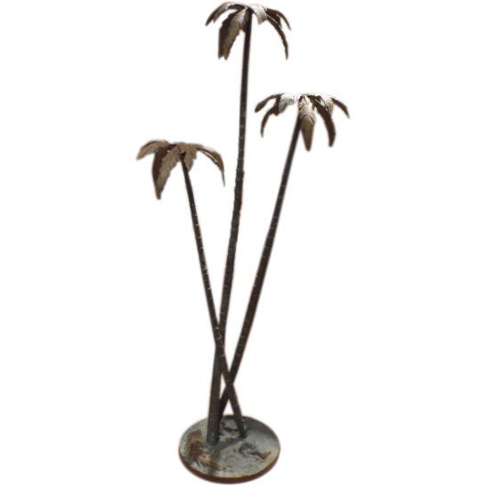 A 3 Trunk Cast Iron Palm Tree at 1stDibs