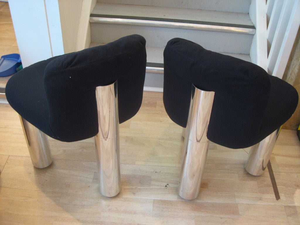 "Botolo" Rare Set of Four Chairs by Cini Boeri For Sale at 1stDibs
