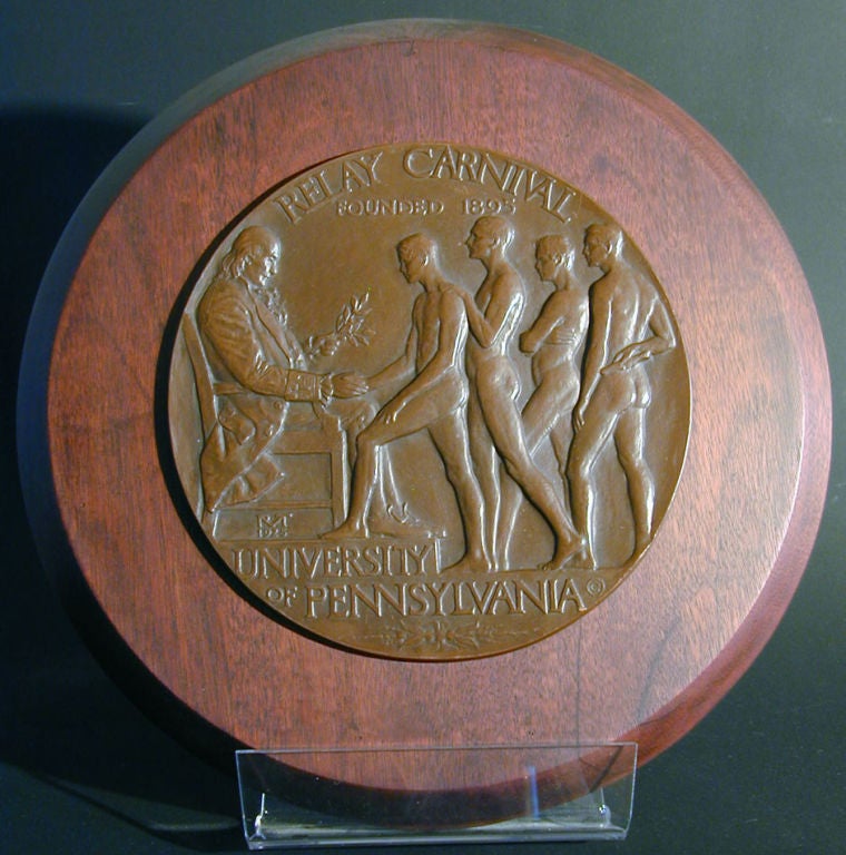 Bronze Plaque Celebrating Penn Relays by McKenzie at 1stDibs | penn ...