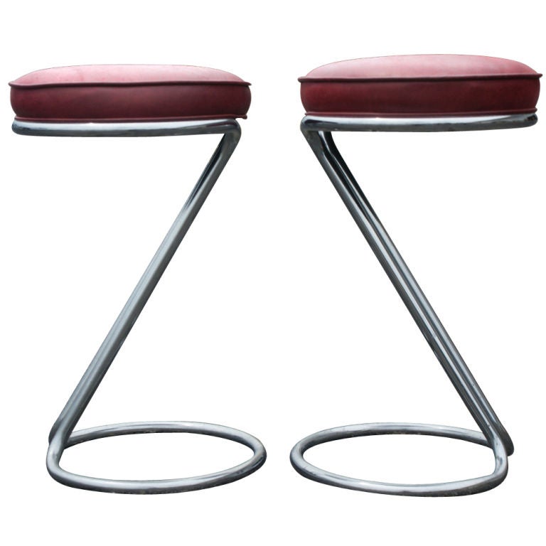 Pair Of Gilbert Rohde For Troy Stools at 1stDibs
