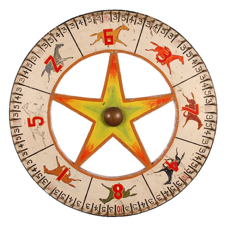 Vinatge Gaming Wheel from a Carnival / Circus at 1stDibs
