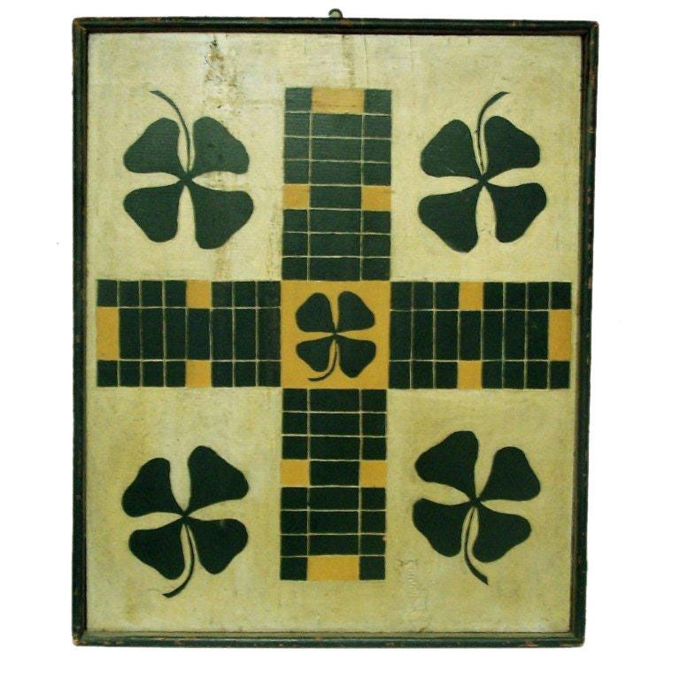 Shamrock Game Board For Sale at 1stDibs
