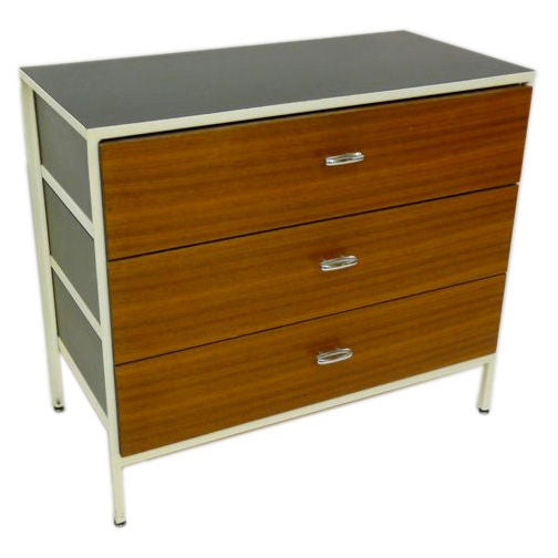 GEORGE NELSON STEEL FRAME DRESSER at 1stDibs