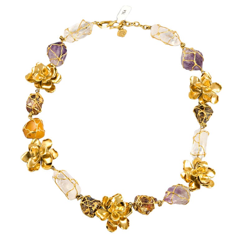 Couture YSL Necklace by Robert Goosens at 1stDibs
