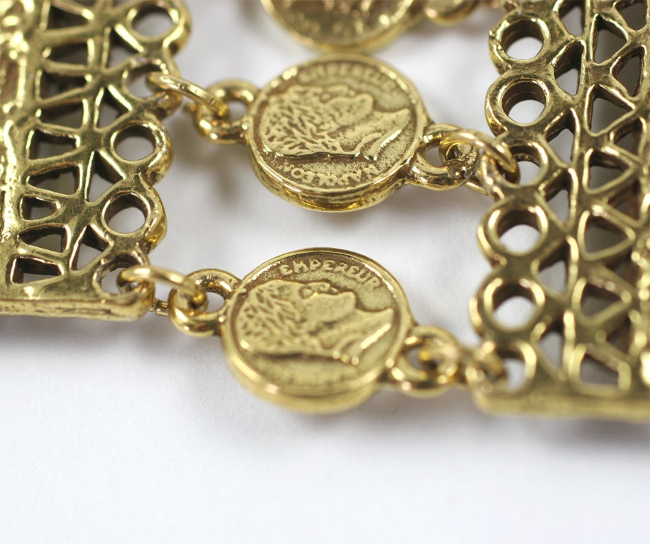 "Gold" Coin Necklace at 1stDibs