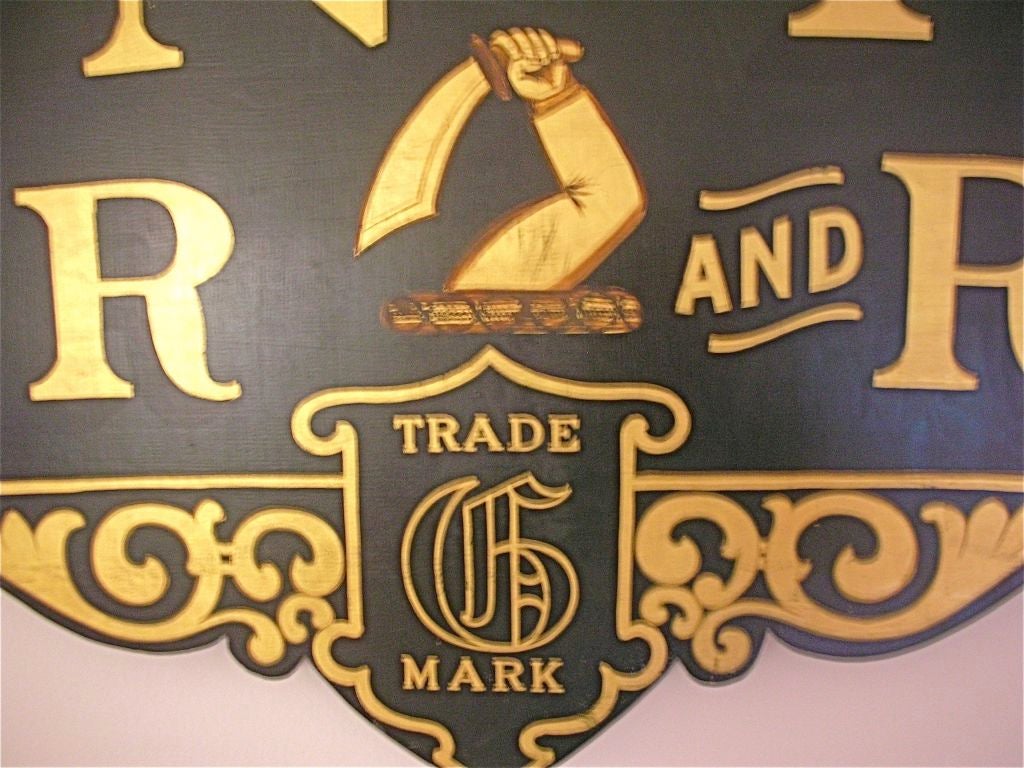 Folk Art Trade Sign From 1876 Centennial Celebration at 1stDibs