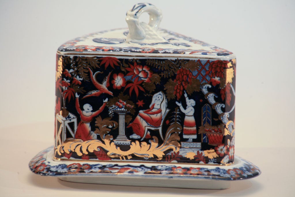 19th Century Egyptian Revival Covered Cheese Plate at 1stDibs