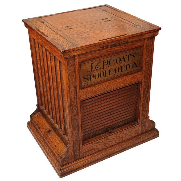 J. and P. Coats' Spool Cabinet at 1stDibs | j & p coats spool cabinet ...