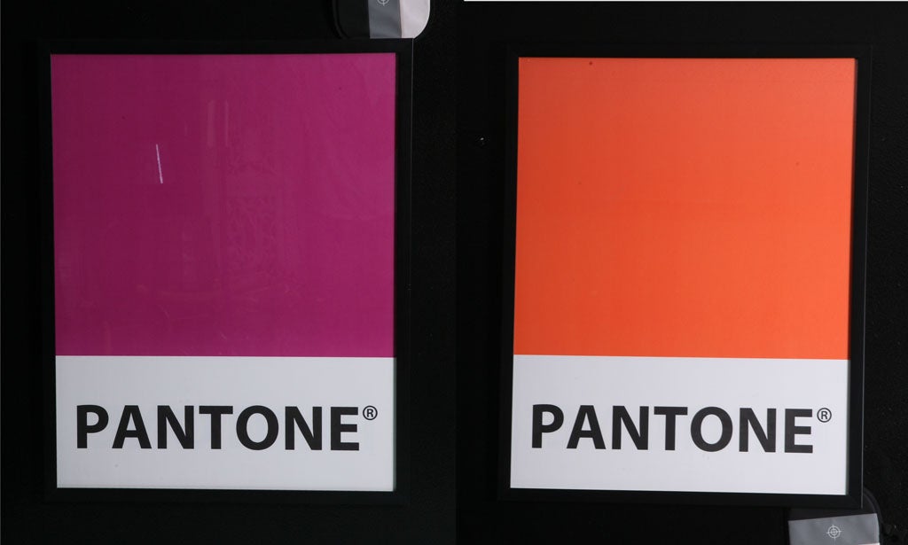 Giant-Sized Framed Pantone Posters at 1stDibs