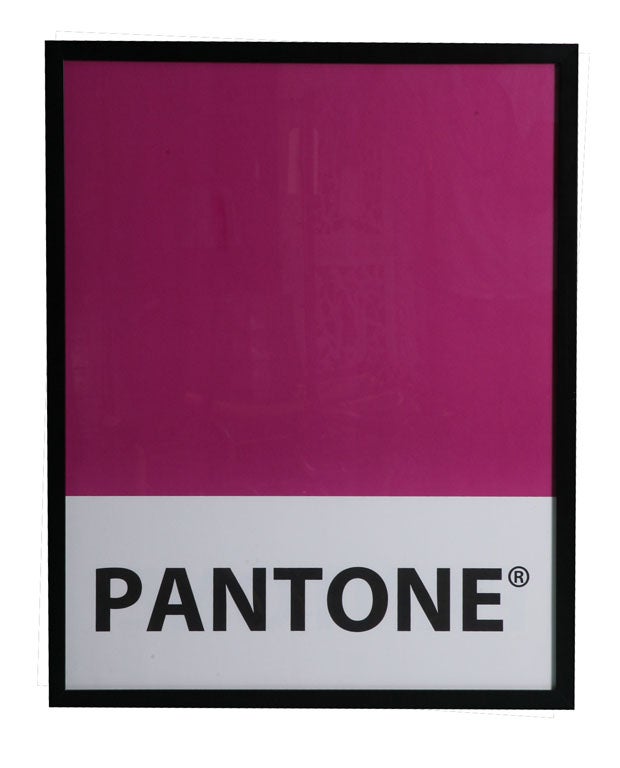 Giant-Sized Framed Pantone Posters at 1stDibs