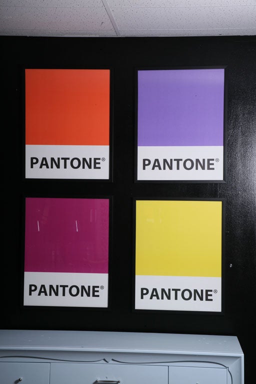 Giant-Sized Framed Pantone Posters at 1stDibs