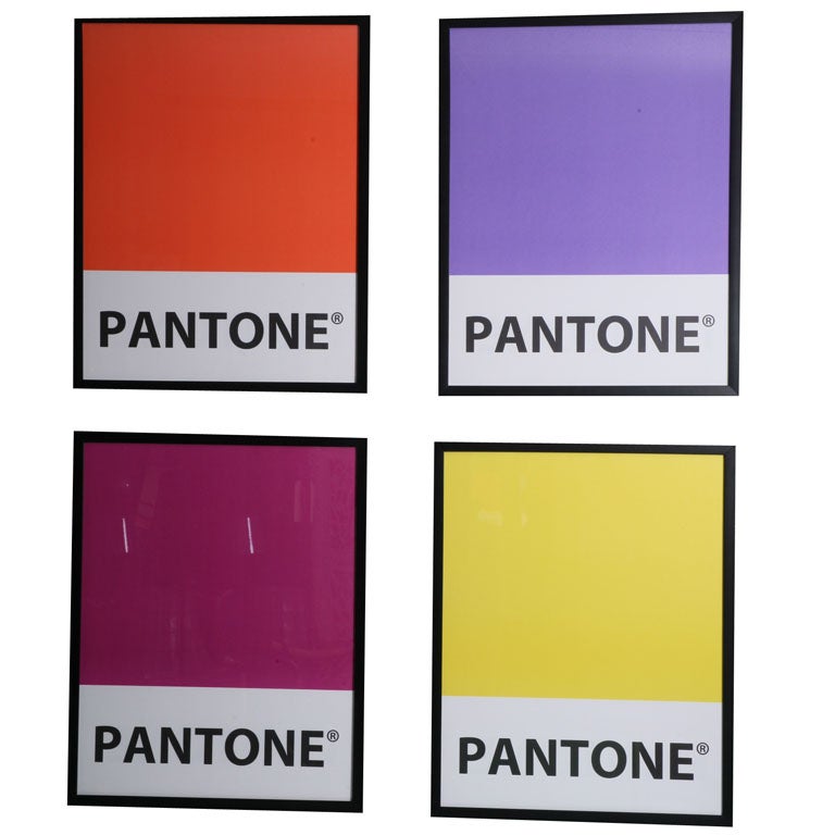 Giant-Sized Framed Pantone Posters at 1stDibs