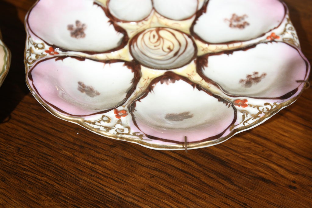 TWO GERMAN OYSTER PLATES at 1stDibs