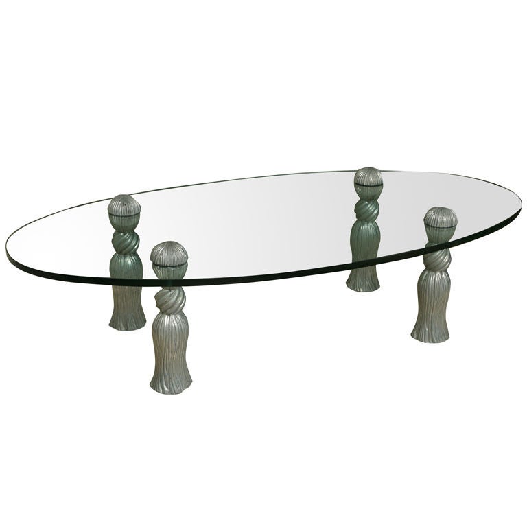 Arthur Court Aluminum Coffee Table For Sale at 1stDibs | arthur coffee ...