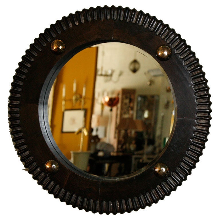 Nautical Style Gear Style Mirror at 1stDibs