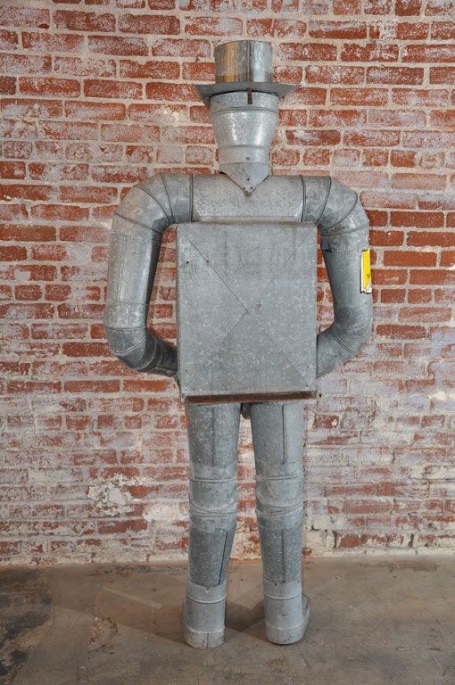 Iconic Life Size American Tin Man Trade Sign at 1stDibs