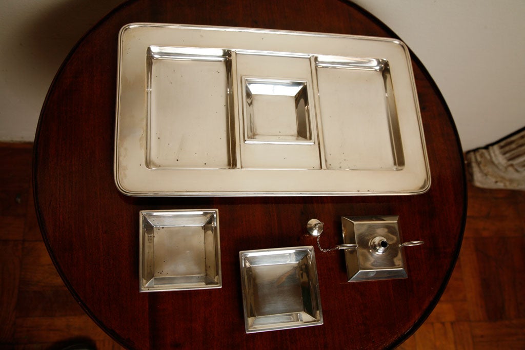 ENGLISH STERLING SILVER CIGAR TRAY at 1stDibs