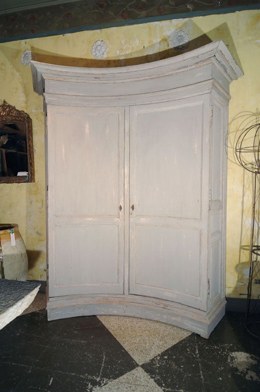 French Curved Front Armoire at 1stDibs