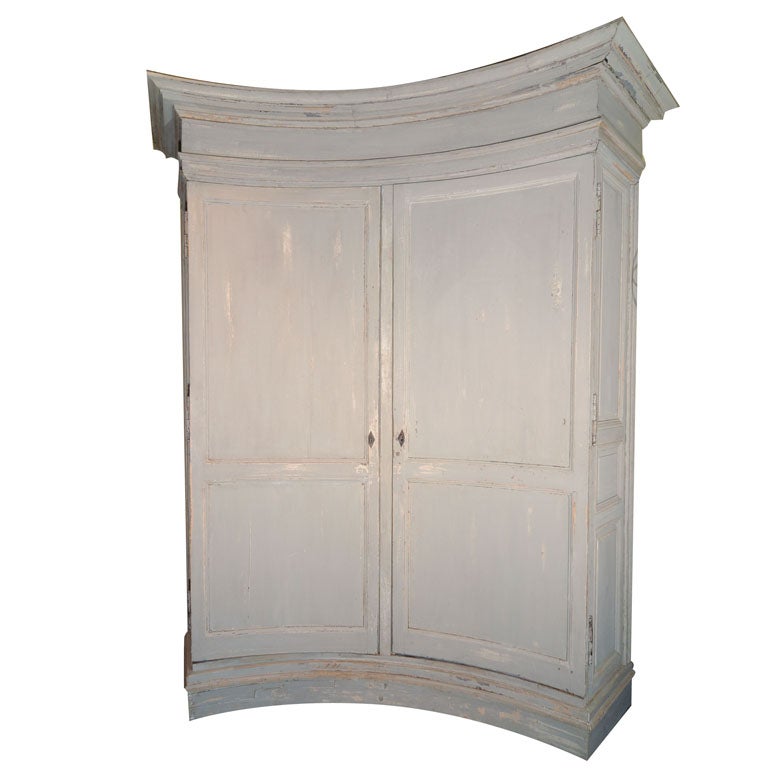 French Curved Front Armoire at 1stDibs