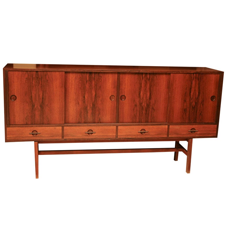 Danish Modern Rosewood Sideboard by Bordum OG Nielsen at 1stDibs