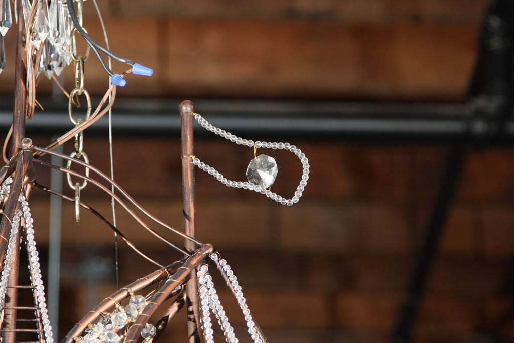 Brass and Crystal Galleon Ship Chandelier at 1stDibs | ship chandelier ...