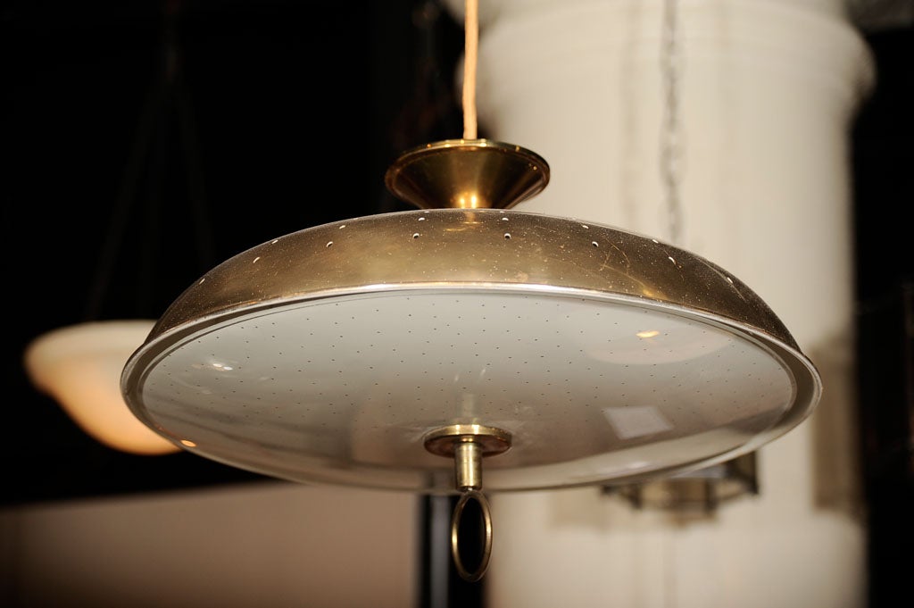 Lightolier Adjustable Height Brass Light Fixture at 1stDibs ...