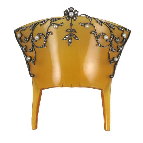 Amber Hair Comb For Sale at 1stDibs