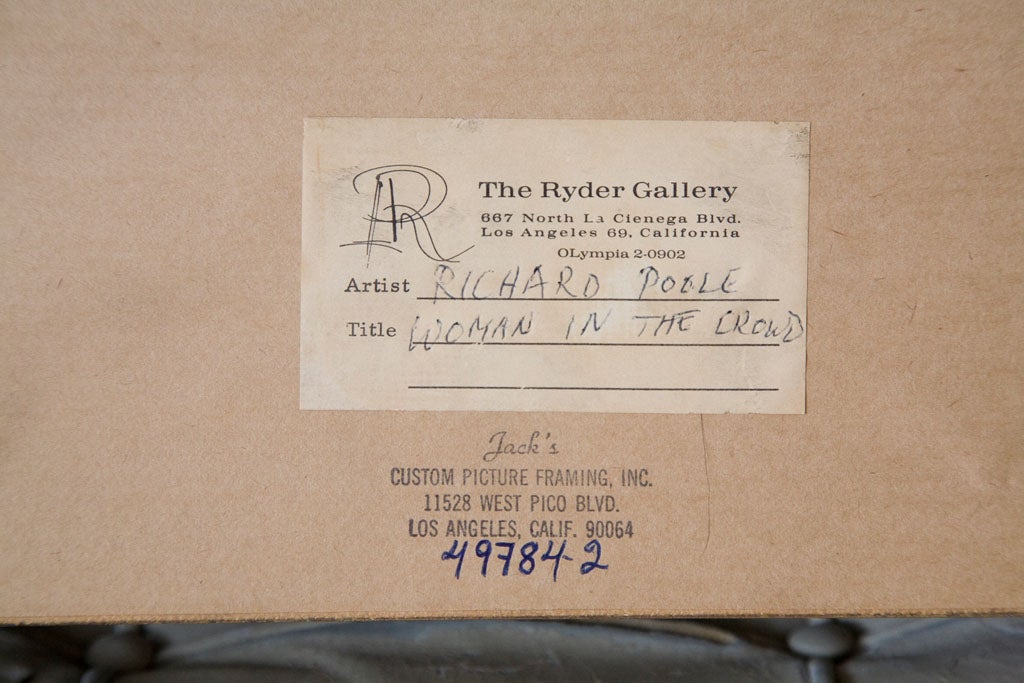 Richard Poole oil painting on board titeled/signed at 1stDibs