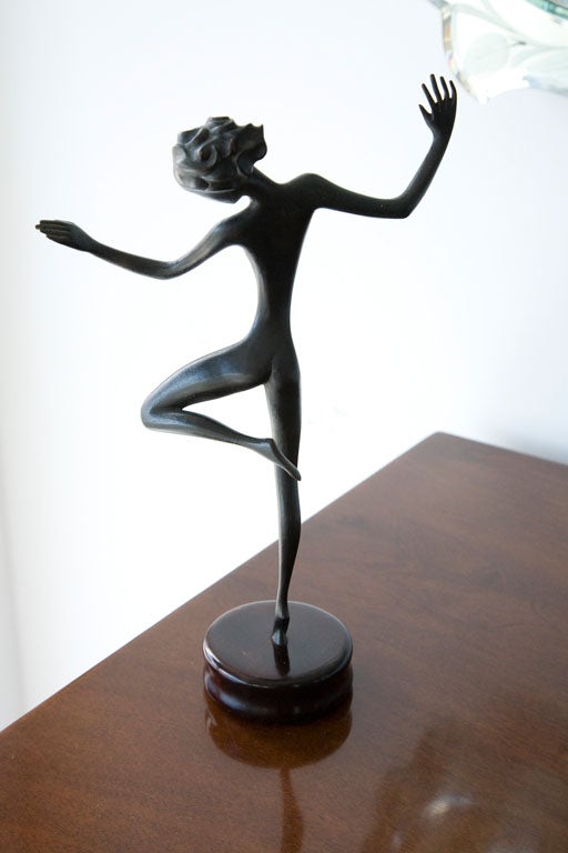 Bronze Hagenauer Dancing Figure at 1stDibs