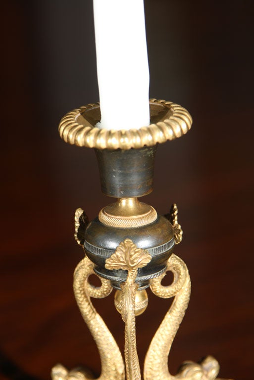 Pair of Regency Candlesticks For Sale at 1stDibs