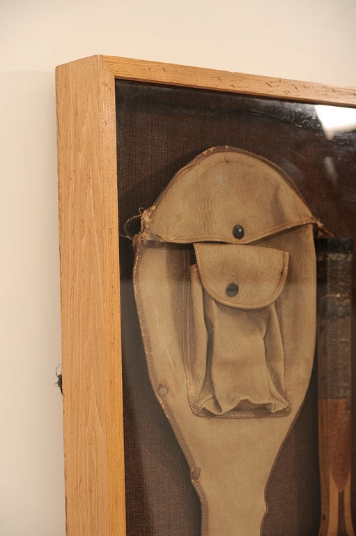 Tennis Racket Mounted in Shadow Box For Sale at 1stDibs