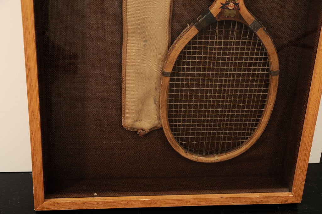 Tennis Racket Mounted in Shadow Box For Sale at 1stDibs | tennis racket ...