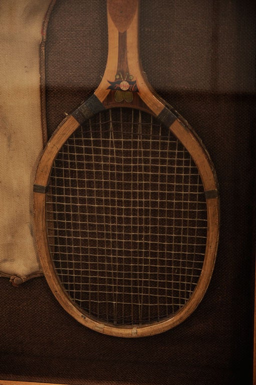 Tennis Racket Mounted in Shadow Box For Sale at 1stDibs | tennis racket ...
